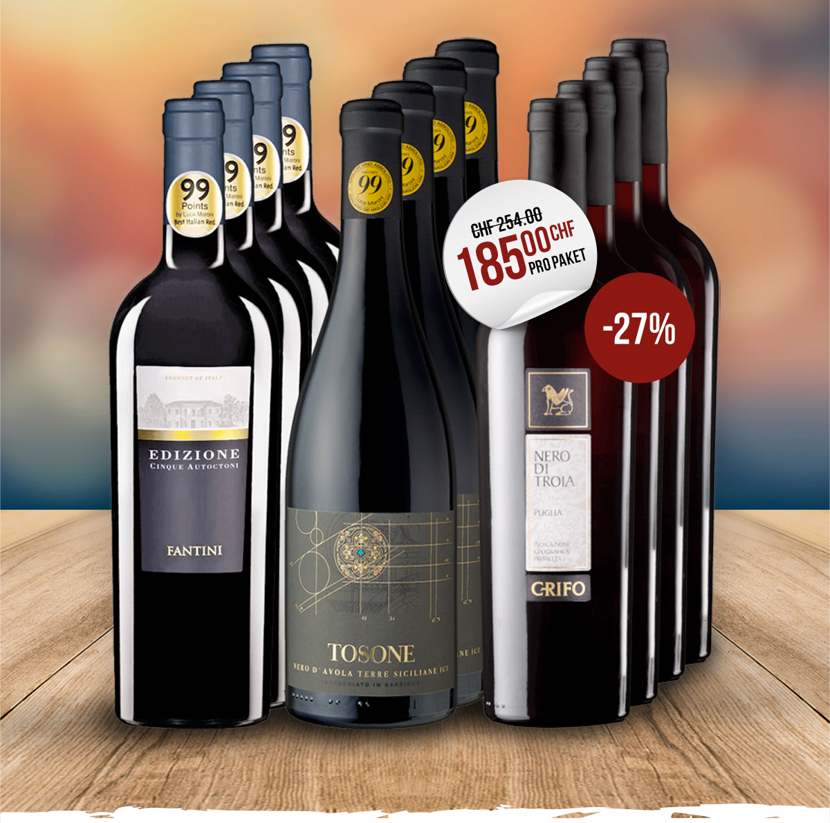 Luca Maroni 98+ Punkte-Degupaket